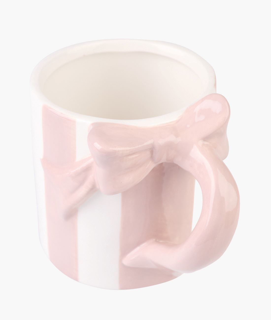 Rosa bandet mugg rosa - Hemtex