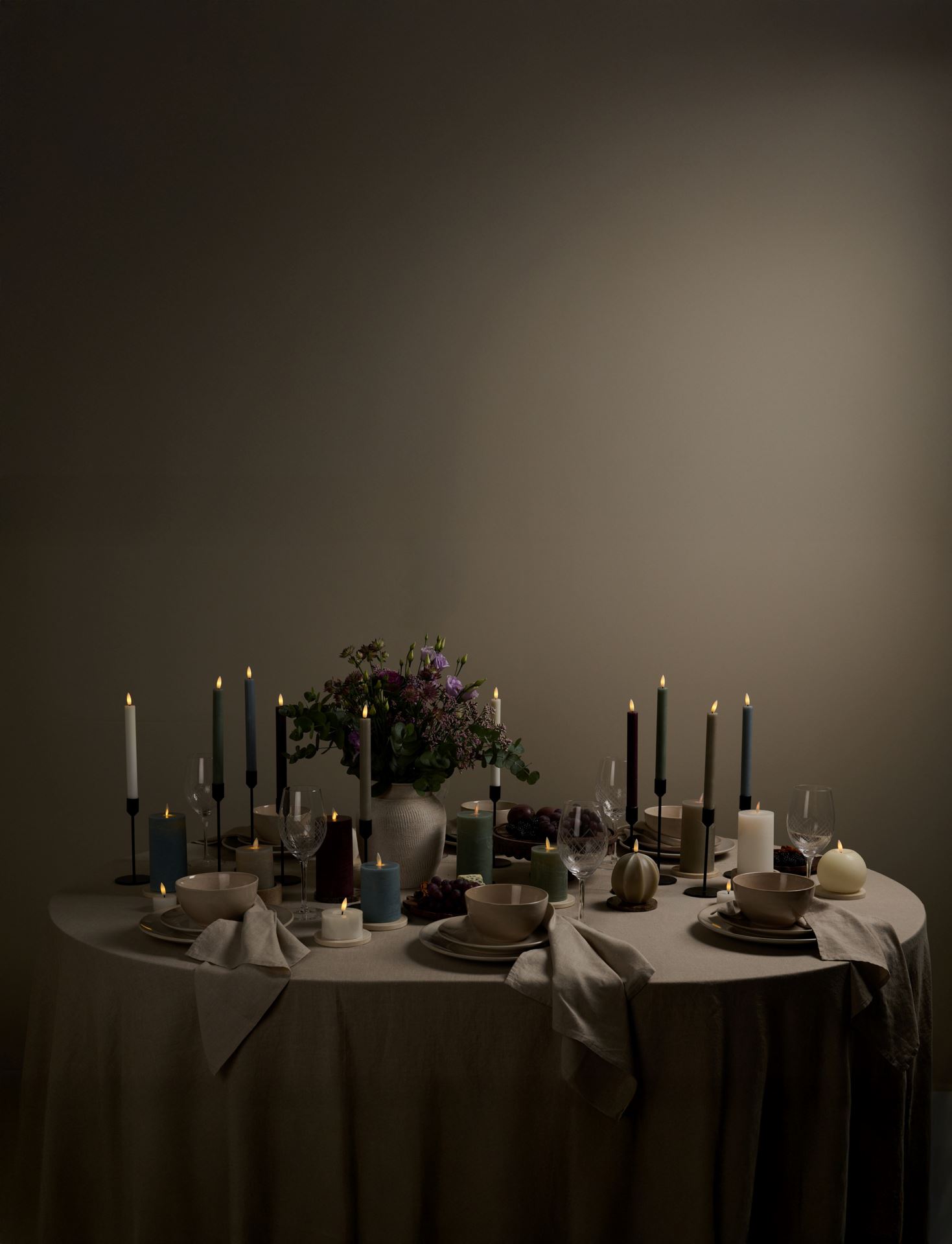 Lucius rustic led-blockljus sand - Hemtex